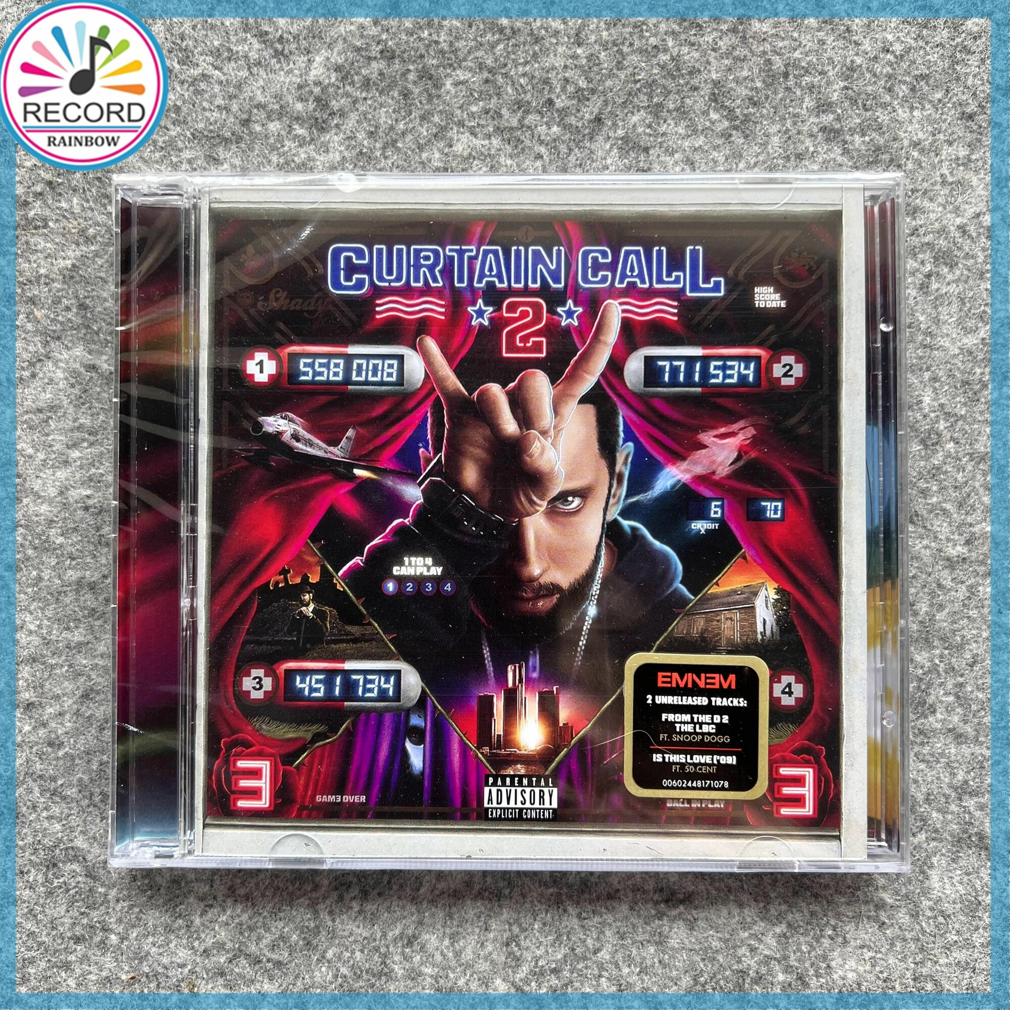 CD Eminem Curtain Call 2 2 Disc запечатанный совершенно новый альбом 2 диска запечатанный