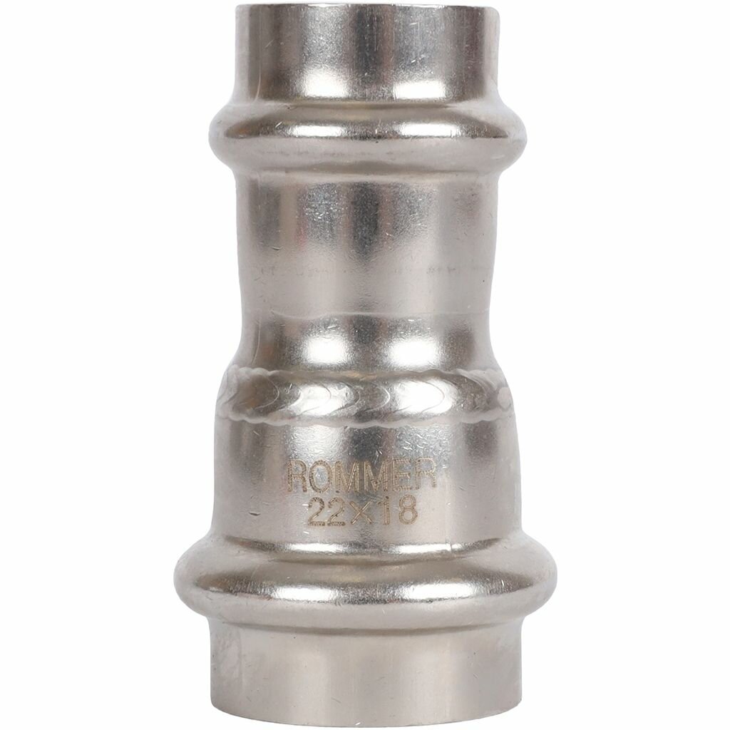 Муфта переходная нерж. сталь 22 х 18 ROMMER