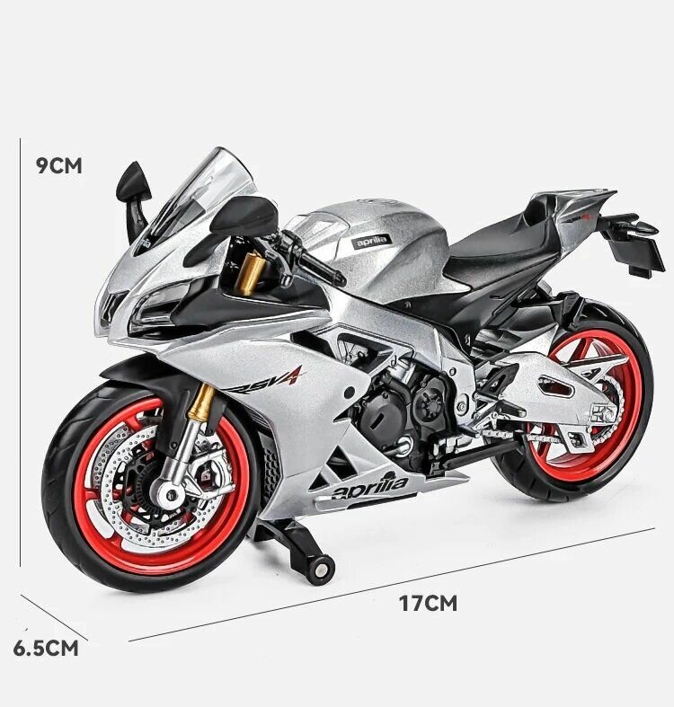RMZ CITY 1/12 Мотоцикл металлический, Aprilia RSV4 RR1000, игрушка для мальчиков, железная моделька, игрушечный транспорт, мото