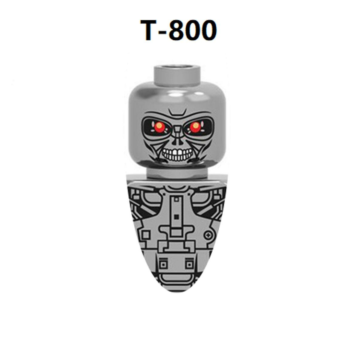 Фильм Череп Терминатор T800 Робот Строительные Блоки Мини Фигурки Игрушки