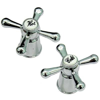 Ручка для смесителя, 24шл, 31 крест Н9893, (Gold/Hot), 565-028