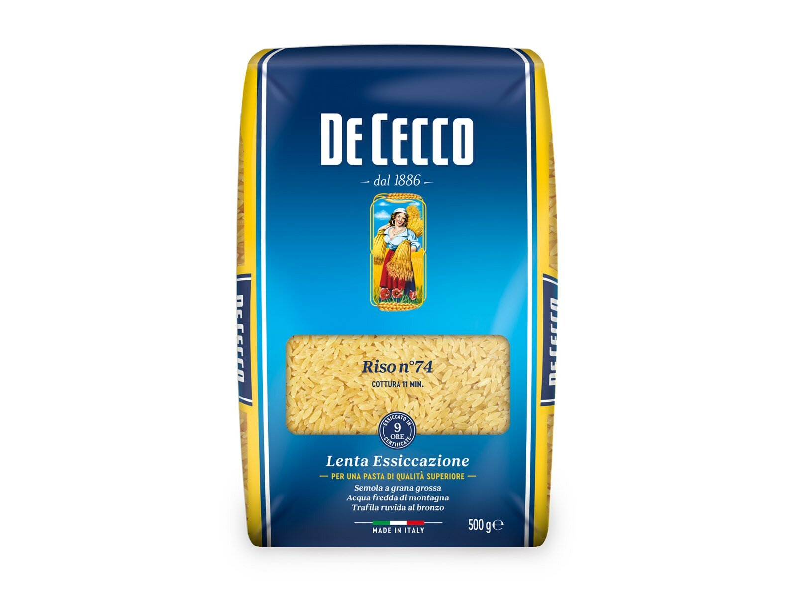 Макароны орзо De Cecco Riso №74, 500г (1 шт)