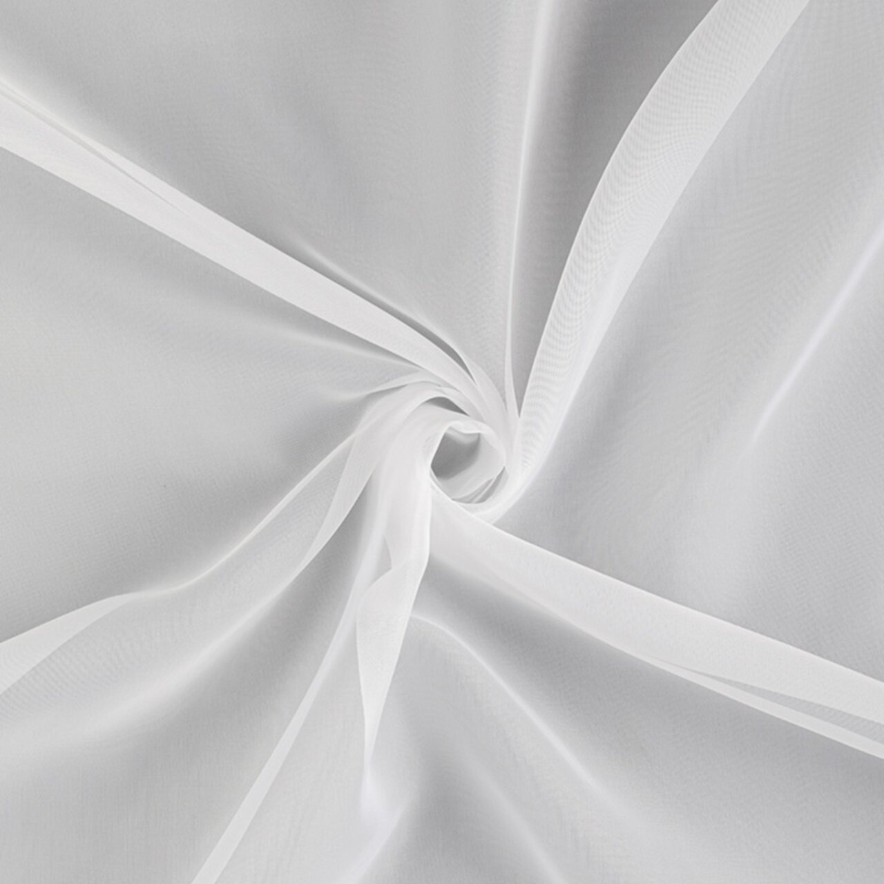 Гардина Вуаль с утяжелителем 500х260 см белая, полупрозрачная изящная тюль