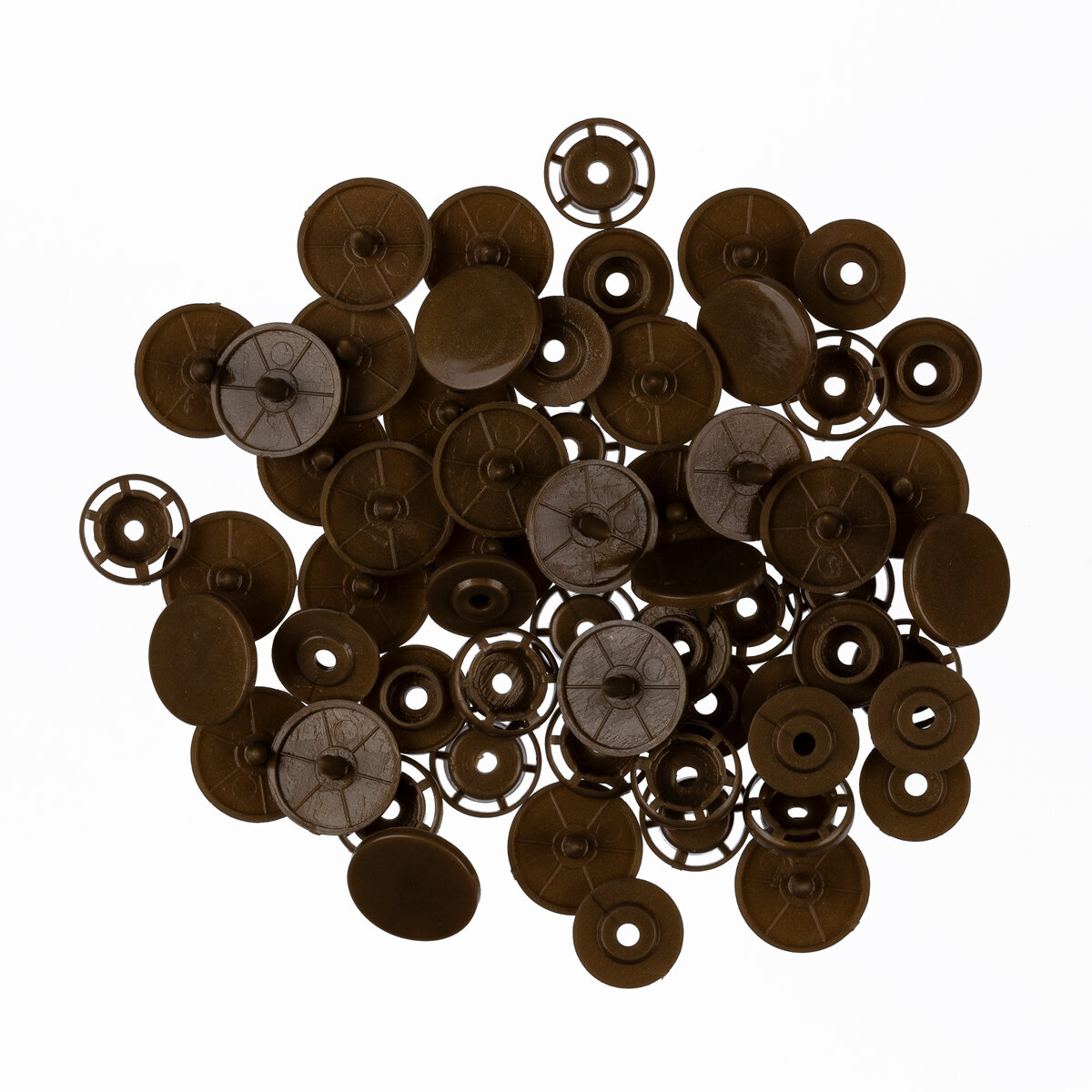 Micron POM-15-XT38 кнопки пластиковые d 15 мм коричневый набор 15 шт для сборки электроники