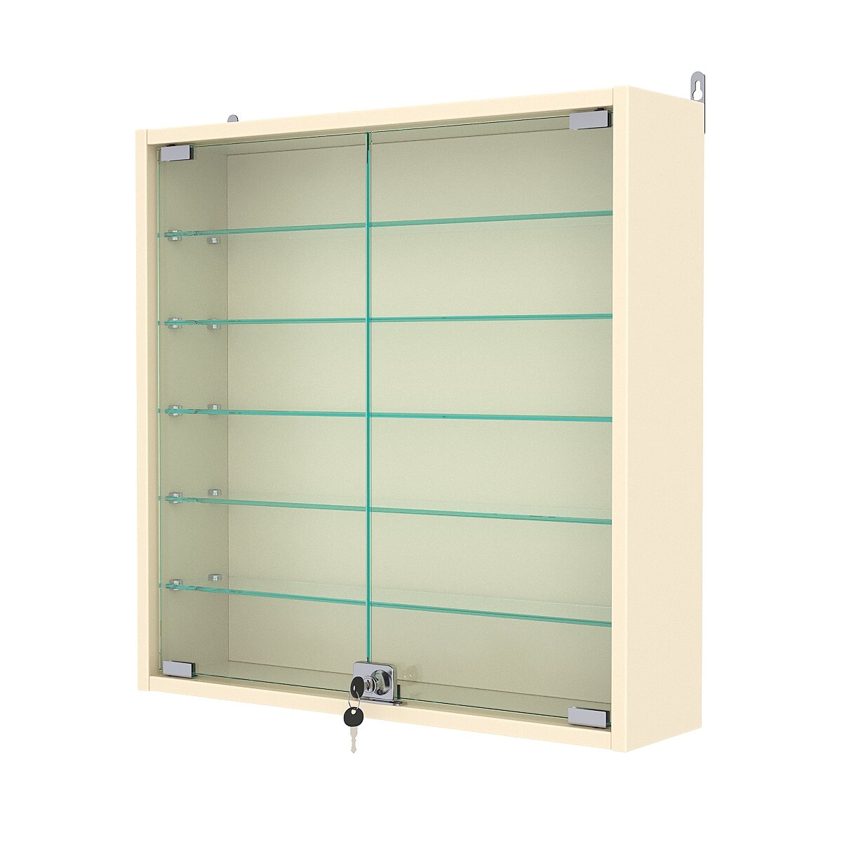 Витрина настенная №1-5А, Крем Вайс. Производитель товара - компания Westcom.