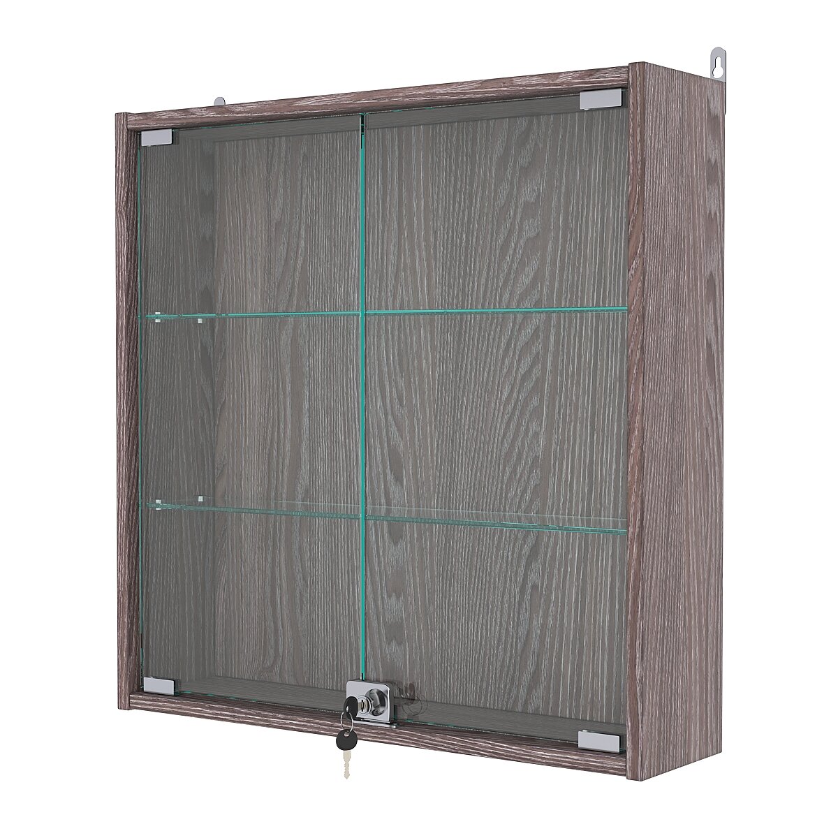 Витрина настенная №1-1А, Ясень Анкор темный - U31105. Производитель товара - компания Westcom.