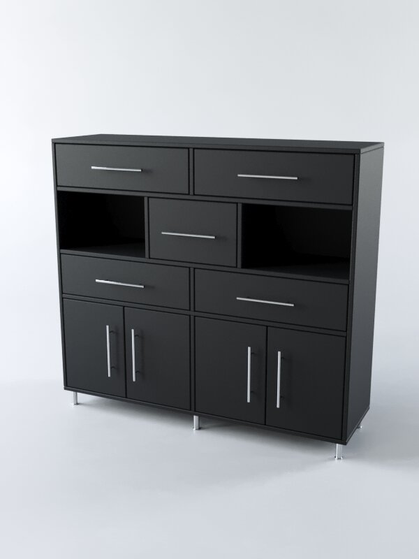 Комод для нейл баров №1, Черный. Производитель товара - компания Westcom.