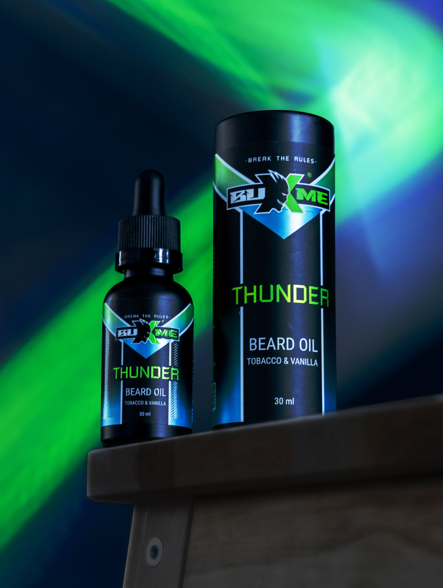 BUXME Масло для бороды и усов Гром/Thunder, аромат табак-ваниль 30 мл