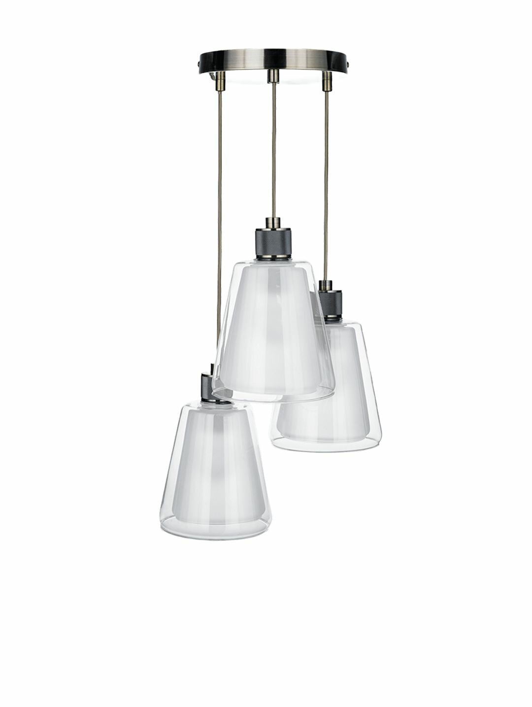 Люстра подвесная ROX KONUS 155 DBL // металл / стекло, цоколь E27 // Лаборатория света "33 Идеи"