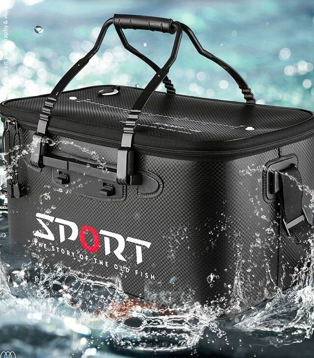 Сумка для рыбалки (50 литров) / EVA, Водонепроницаемая, Для хранения рыбы, Кан для рыбалки