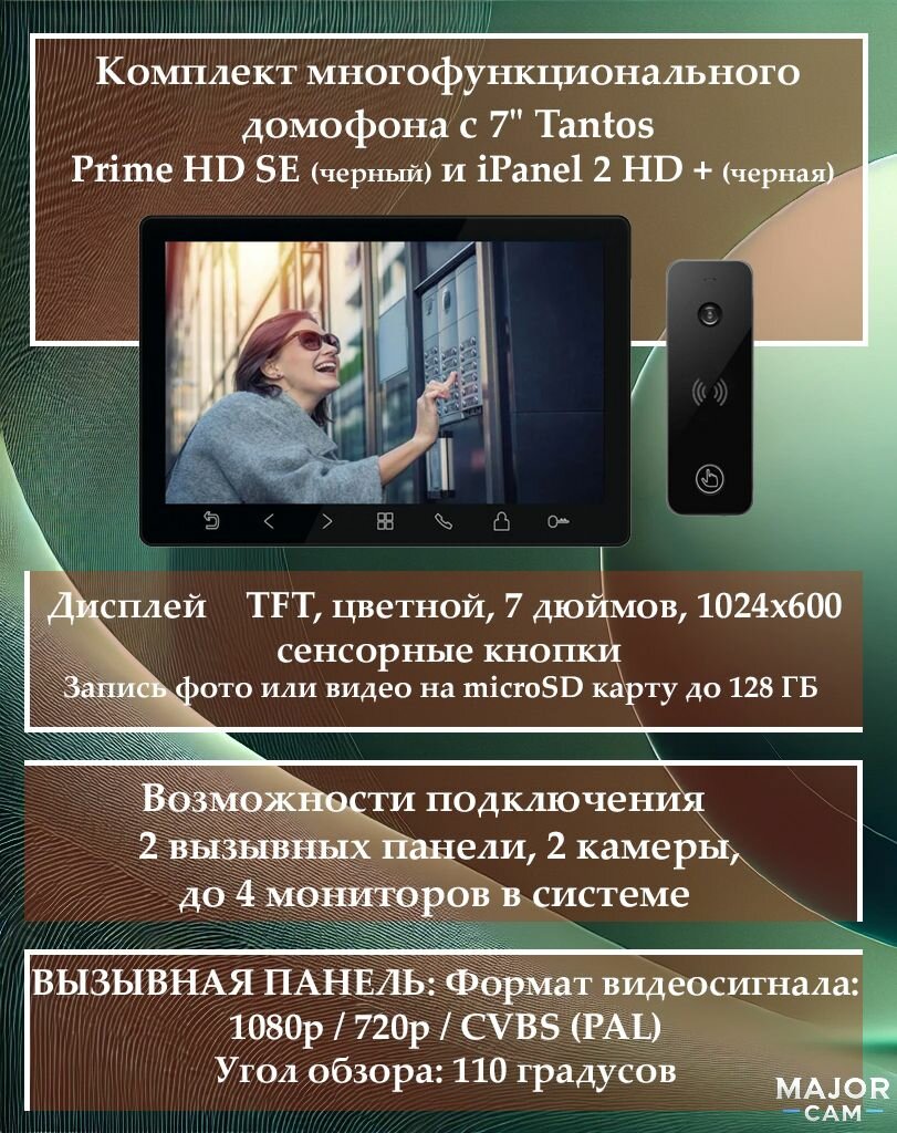 Комплект Prime HD SE (черный) и iPanel 2 HD + (черная)