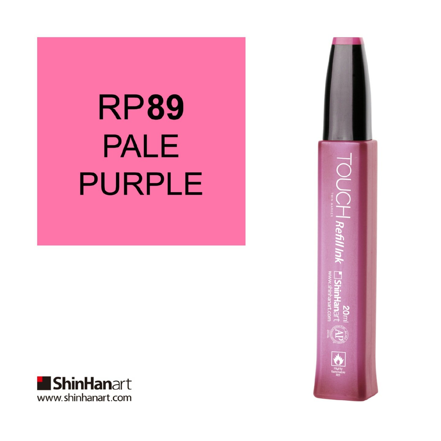Чернила спиртовые ShinHan TOUCH для маркеров 20мл RP89 Пурпурный бледный