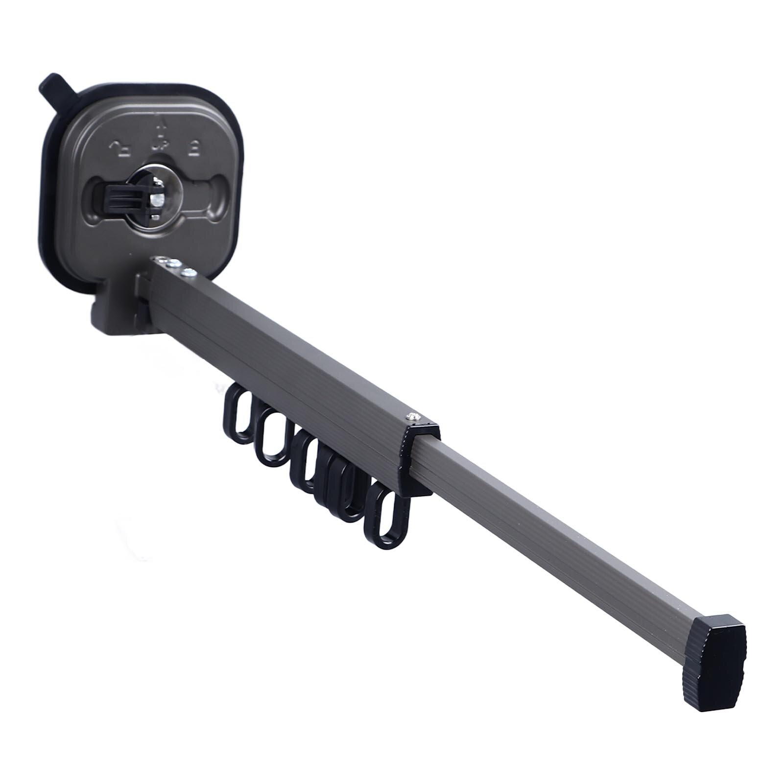 Настенный крепление складной одежды для сушки стойки алюминиевого сплава многоразовая выдвижная одежда для гладких поверхностей для гладких поверхностей