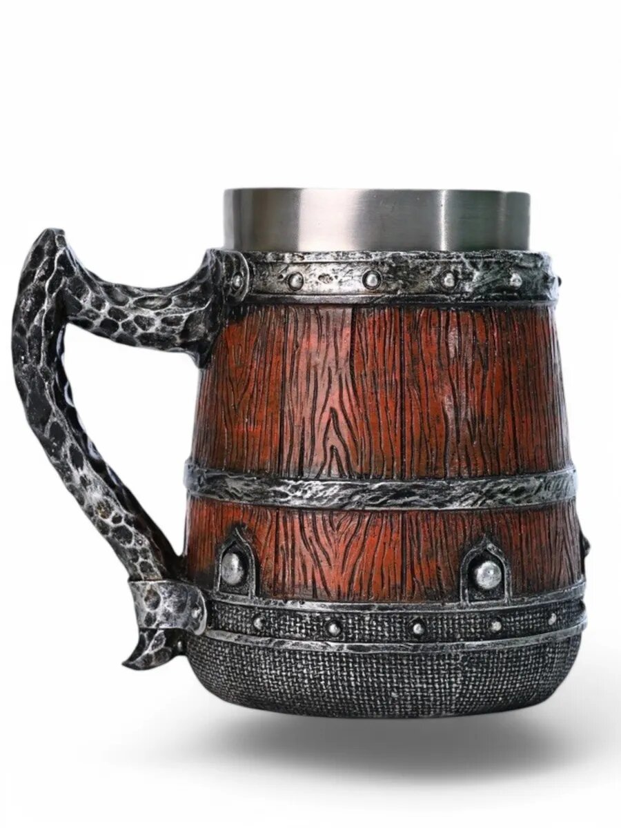 Пивная бочка кружка для напитков 600 мл