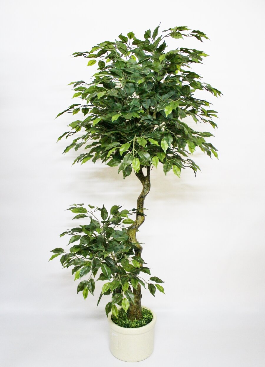 Фикус Бенджамина искусственный, 160 см, бренд CONEKO - декор для дома и офиса