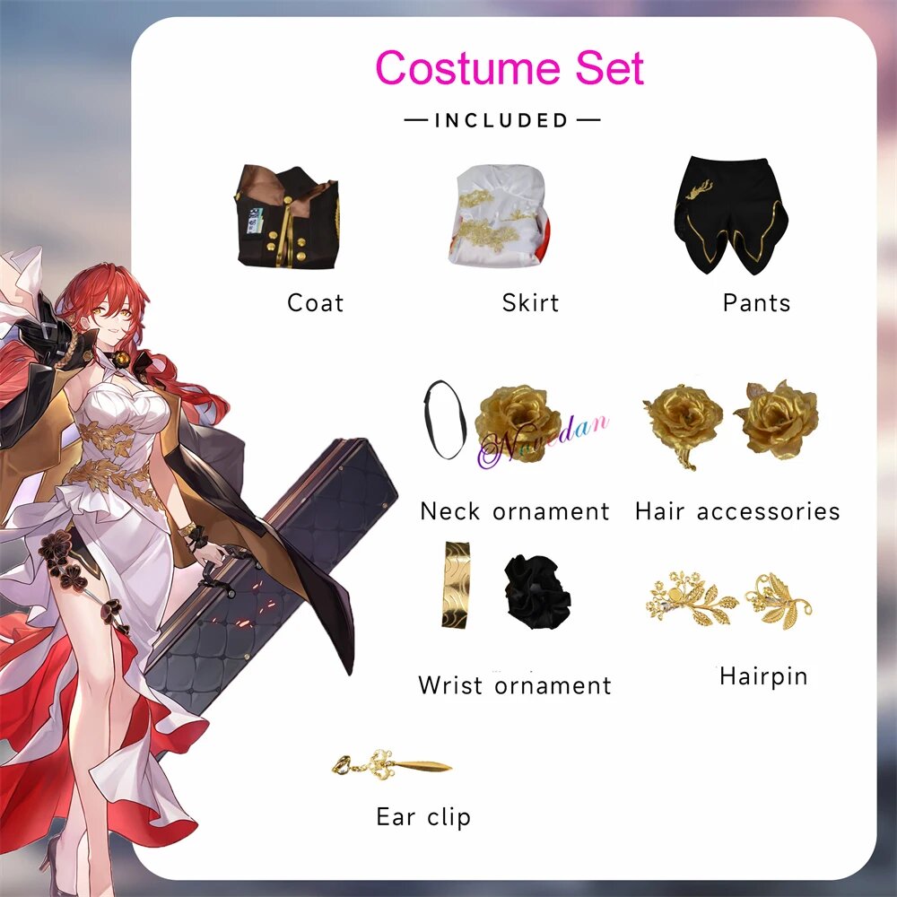 Honkai Star Rail Himeko Косплей Костюм, XXL, Цвет: Himeko Costume