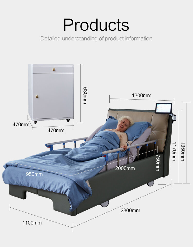 Электрокровать Автотуалет Против пролежней РФ Умная кровать для ухода