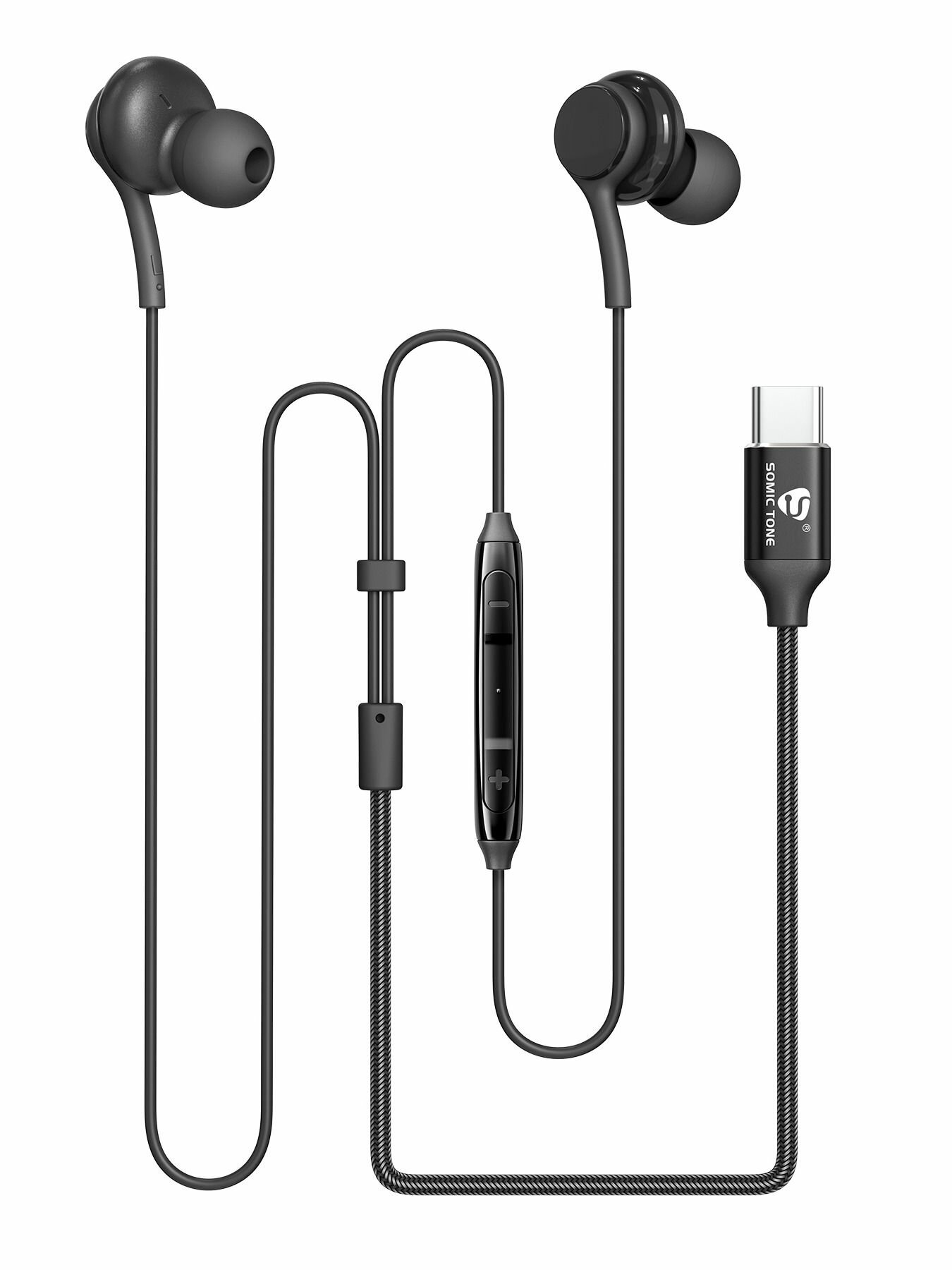 Наушники Type-C проводные с микрофоном для телефона