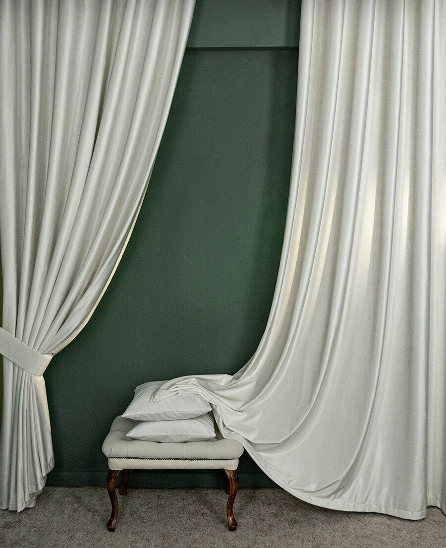 Шторы бархат антикоготь 250х285 (2 шт), Evrika Home