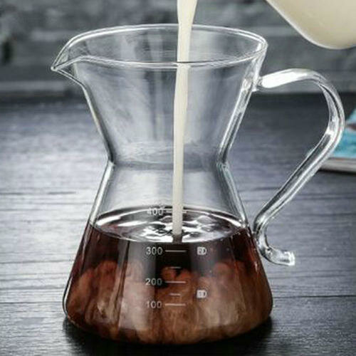 Теплостойкая кофеварка стеклянная кофеварка с фильтром из нержавеющей стали рабочий кофеварка прочная кофеварка