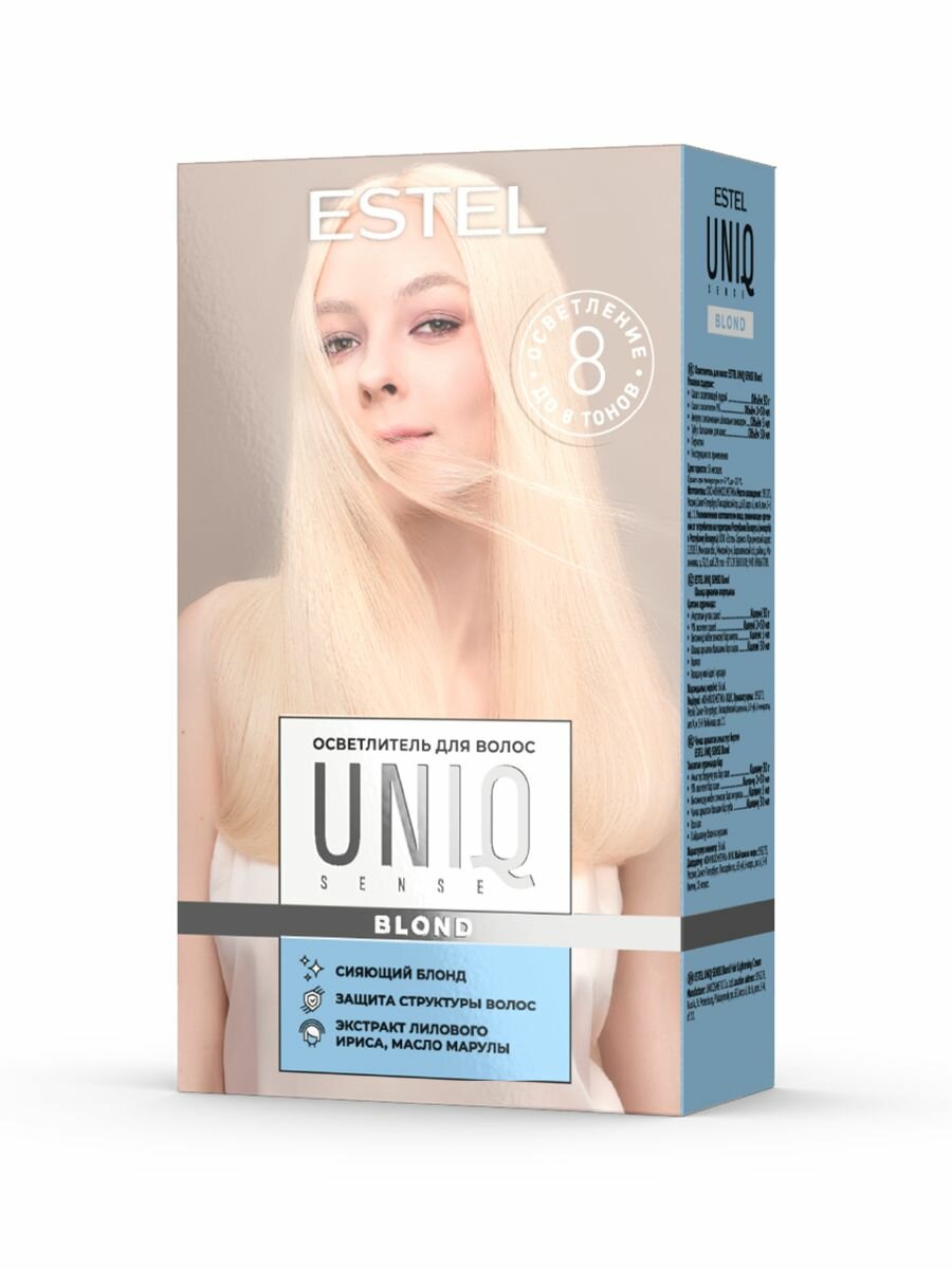 ESTEL UNIQ SENSE Blond Осветлитель для волос, осветление до 8 тонов