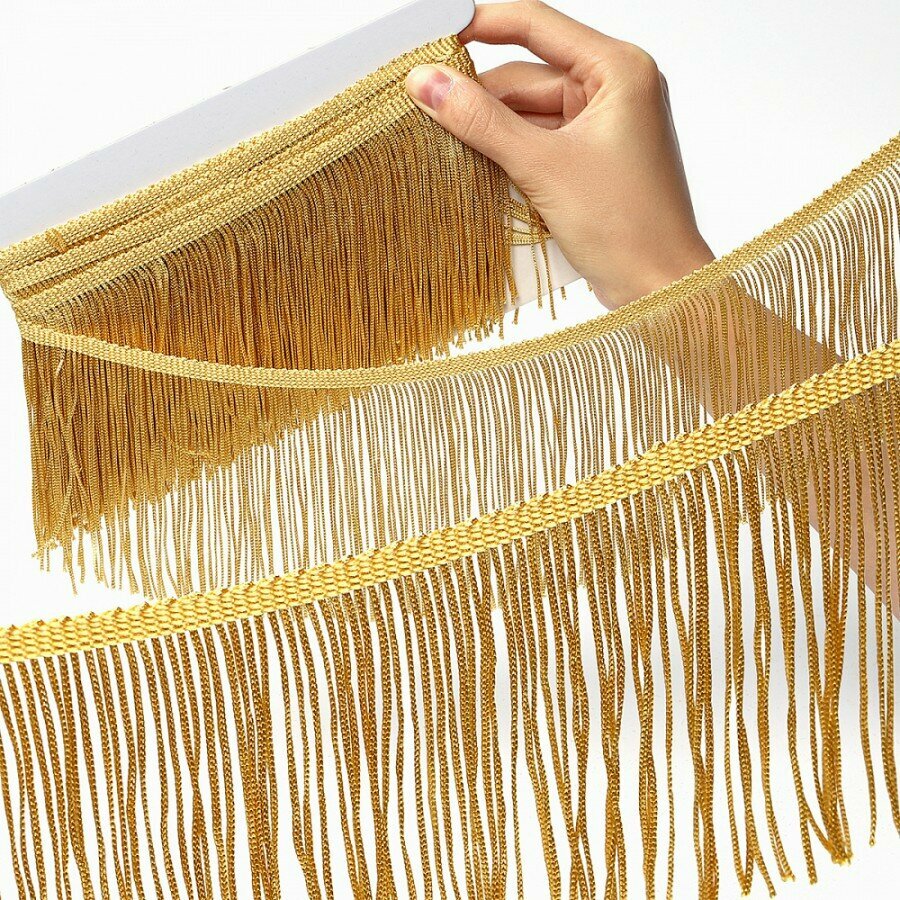 Бахрома отделочная TBY 15 см цв. золото уп.4,5м