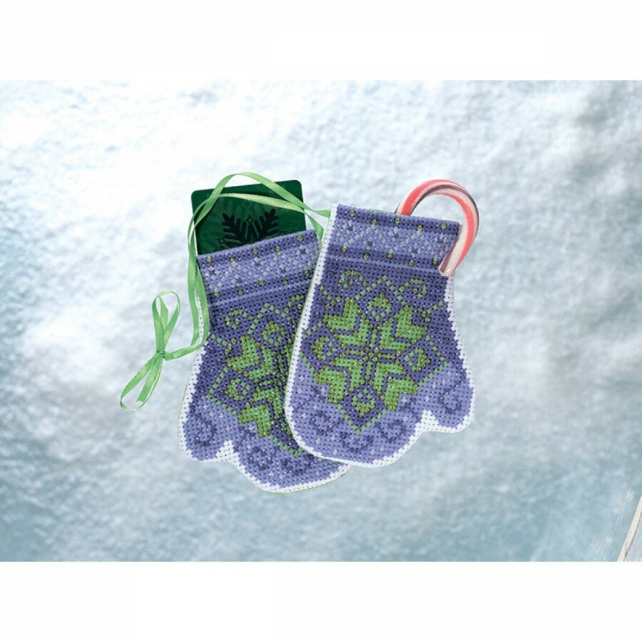 Набор для вышивания Варежки со звездами 9 х 12 см MILL HILL MH191833