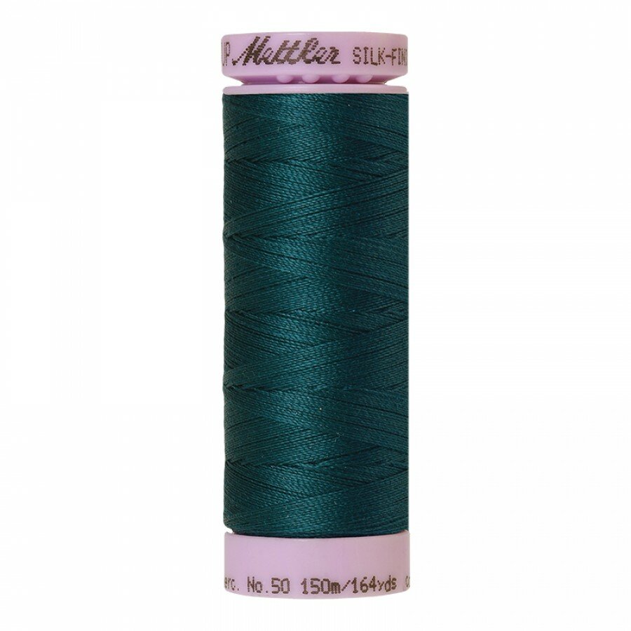 Нить для машинного квилтинга SILK-FINISH COTTON 50, 150 м 0314 Spruce