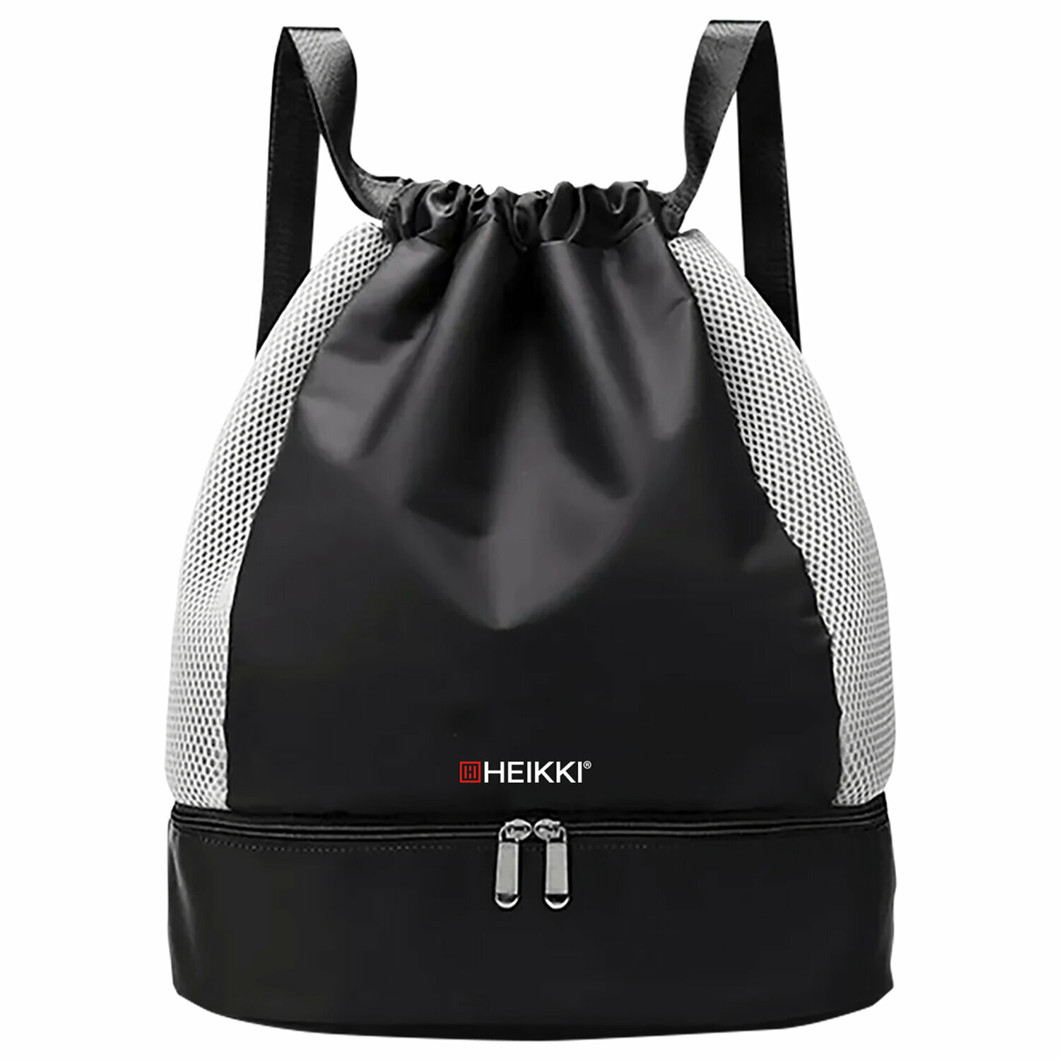 Heikki Рюкзак спортивный мешок Action с отделением для обуви вентилируемые стенки 45х34 см Total bla