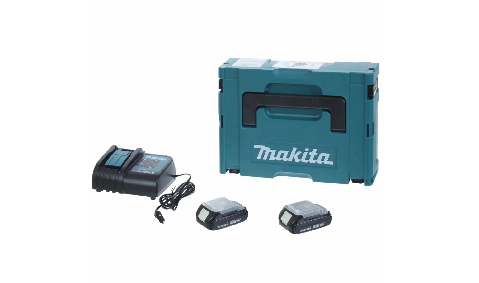 Набор Makita 197143-8, 2 аккумулятора BL1815N, зарядное устройство DC18SD