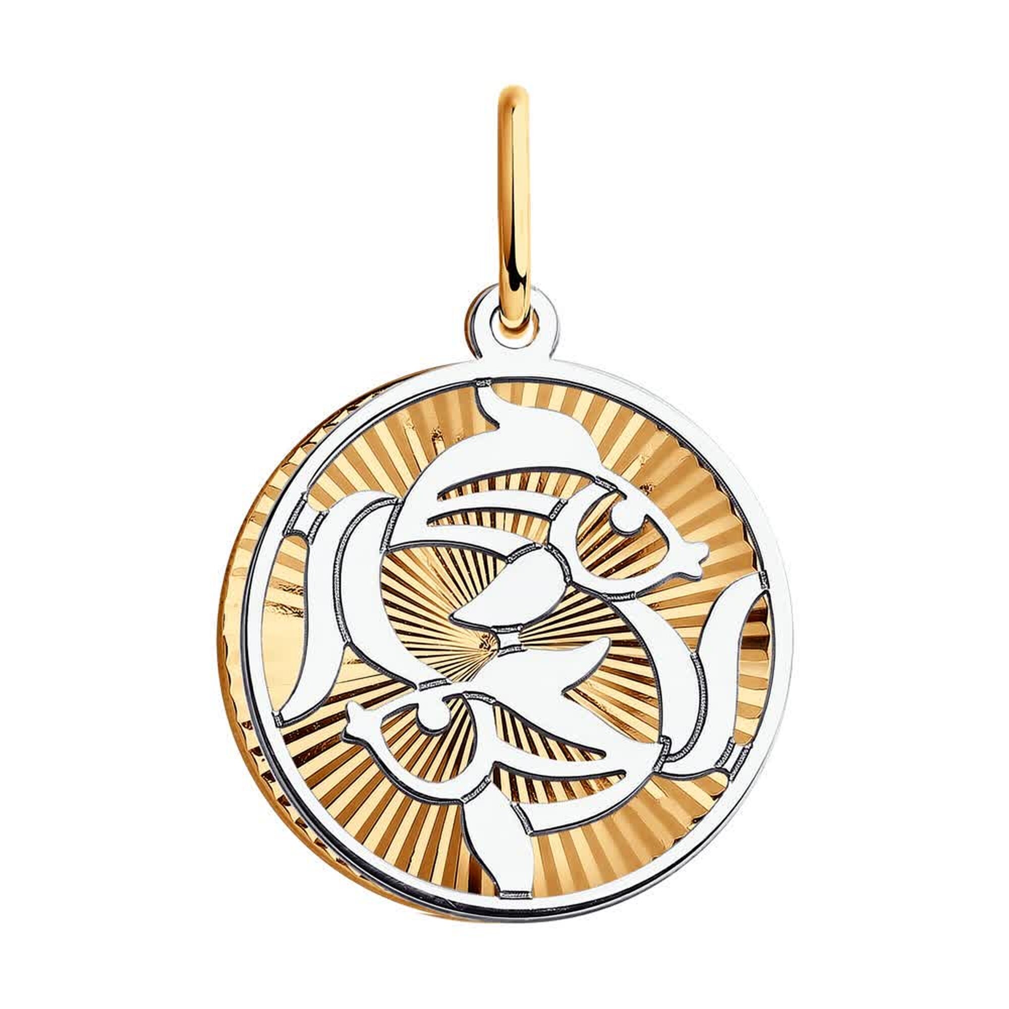 Подвеска, красное золото, 585 проба