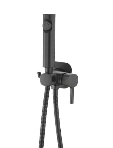 Смеситель Haiba HB5518-7 с гигиеническим душем, черный