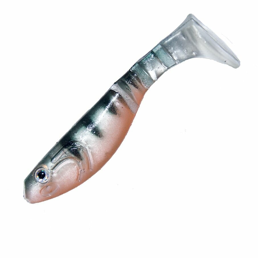 Силиконовая приманка на щуку, на судака, на окуня RUBICON Power Bait RIPPER-SHAD, 70 мм, цвет P141 (8 шт) /мягкая съедобная резина для рыбалки