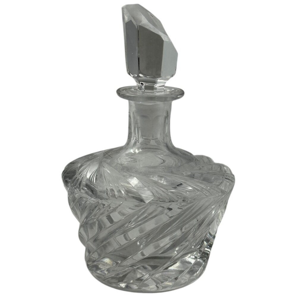 Флакон для парфюма, 100 мл, стекло прозрачное, алмазная гравировка, 1950-1960 гг, СССР