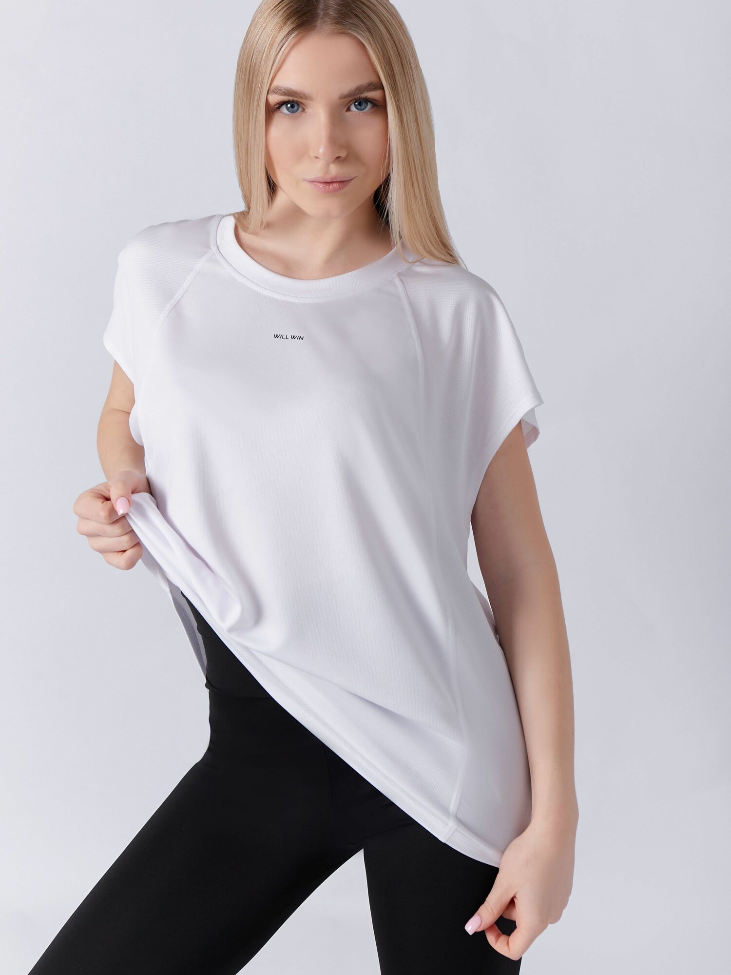 Футболка спортивная Оверсайз с удлиненной спиной