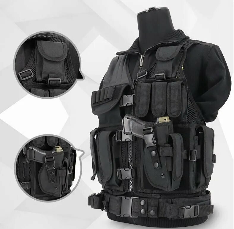 Разгрузочная система, регулируемая, на лямках, черная, 60х50 см