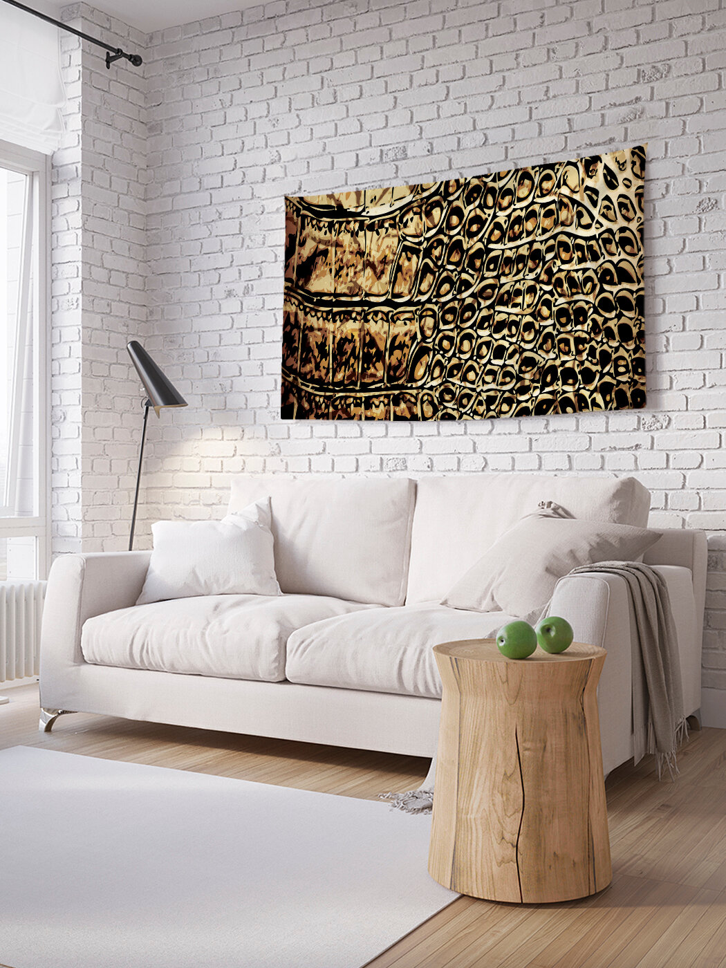 Фотопанно на стену горизонтальный постер 100х150 "Шкура рептилии", JoyArty