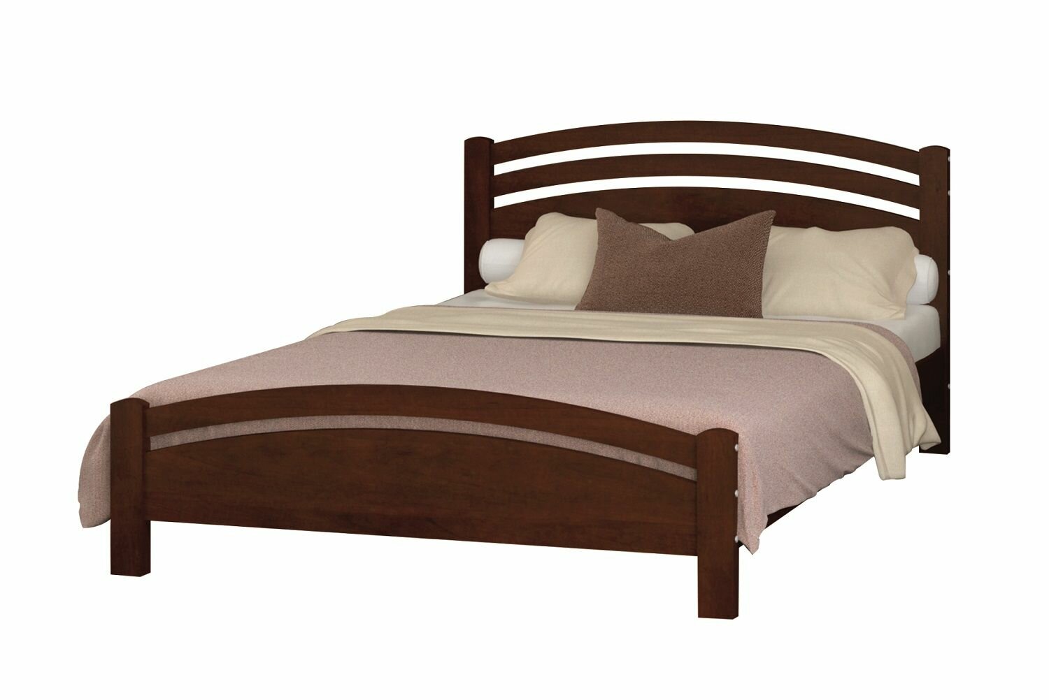 Камелия-3 Кровать Орех 140х200