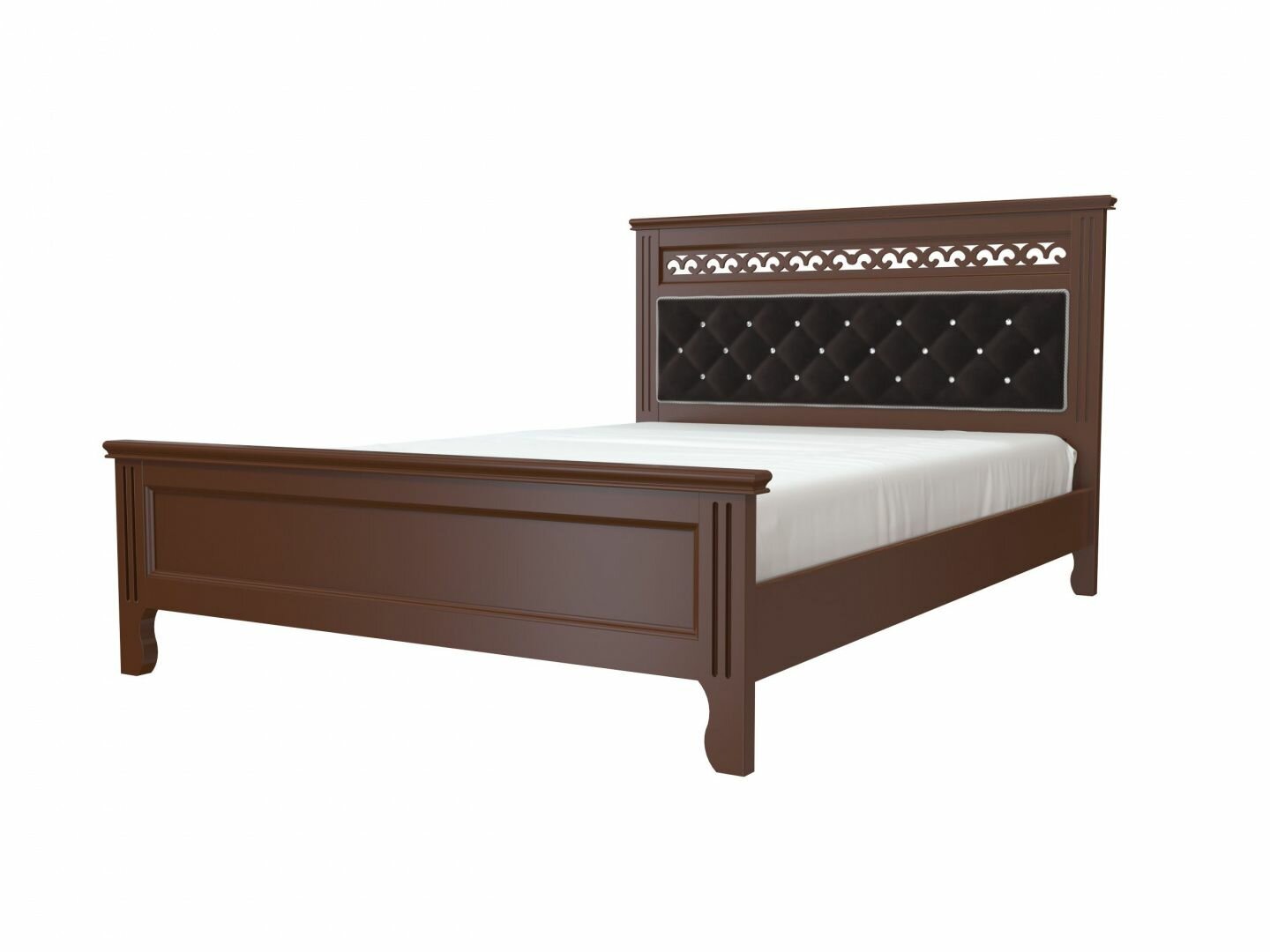 Грация Кровать Орех 160х200