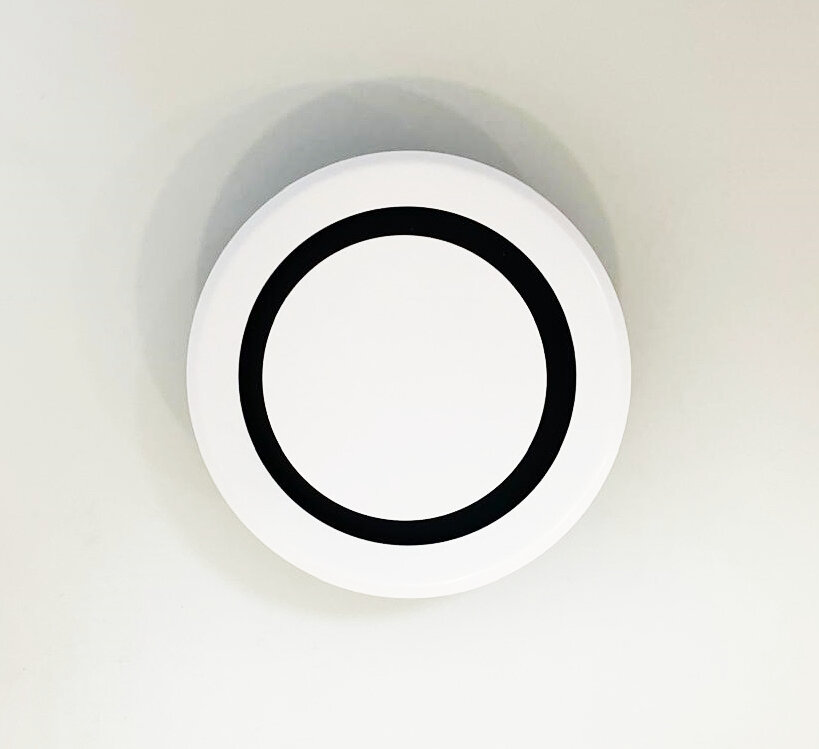 Диффузор приточно-вытяжной на магнитах регулируемый КНД-100 декоративный металлический белый