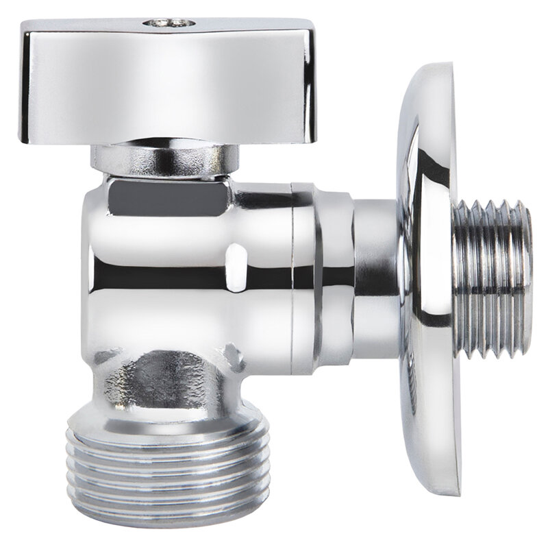 Кран шаровый KAISER 262/261, угловой, латунь, хром, Ду 15 x 20