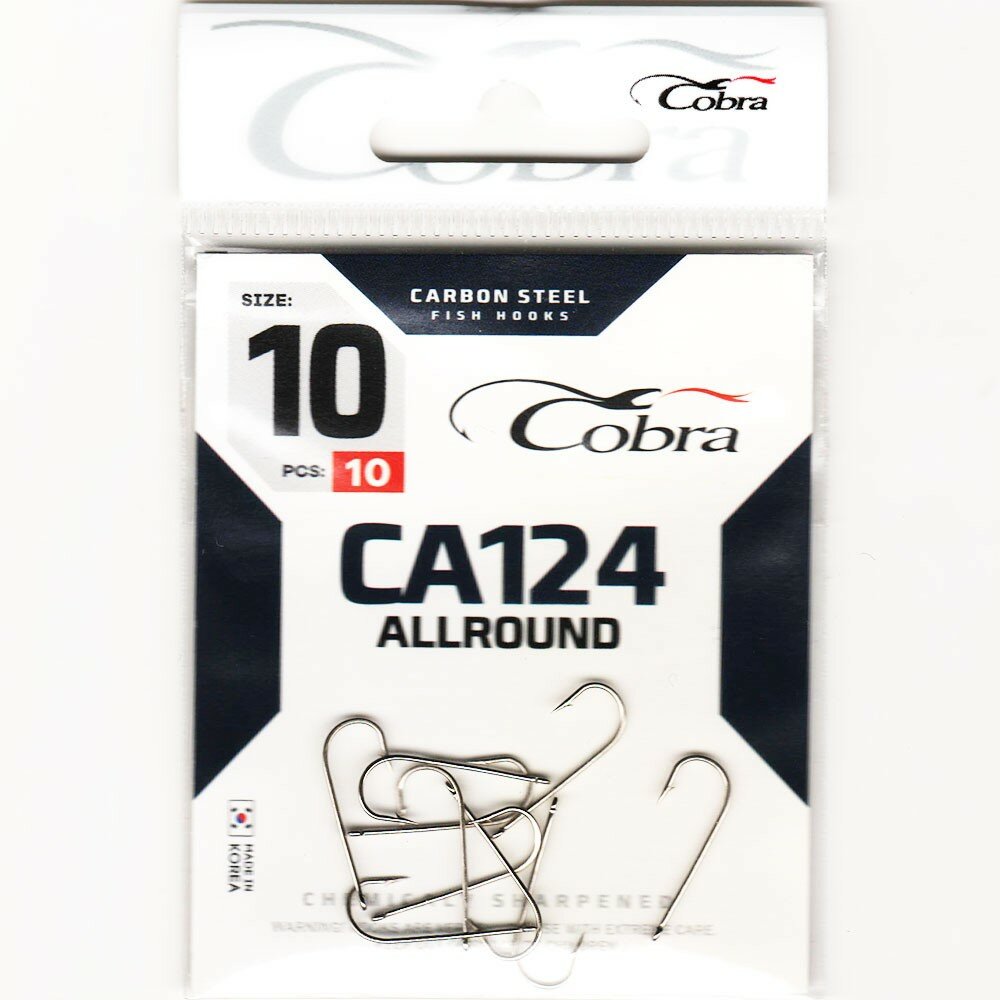 Крючки Cobra Allround ROUND CA124 #010 (уп. 10 шт.)