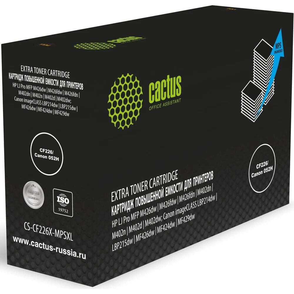Cactus Картридж лазерный CS-CF226X-MPSXL CF226/Canon 052H черный (15000стр.) для HP LJ Pro MFP M426d 2003547