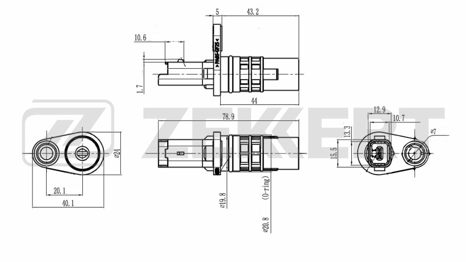Датчик положения коленвала Nissan Qashqai (_J10_) 07-, X-Trail (T31) 07-, Renault Megane II, III 05-, Koleos 08-, Trafic II 06-