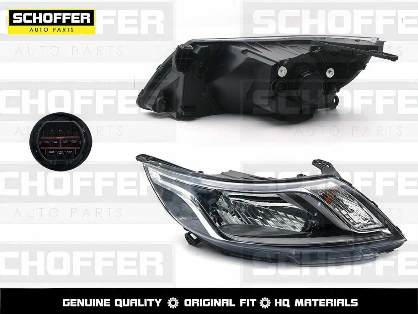Фара правая, для КИА Рио III 2010-2014 KIA Rio III 2010-2014, артикул SHF-12023, производителя SCHOFFER