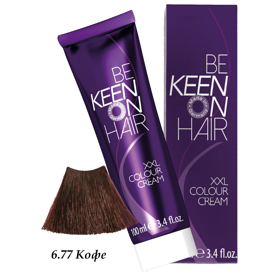 KEEN Крем-краска для волос 6.77 Кофе/Kaffee Профессиональная краска KEEN COLOUR CREAM, 100мл