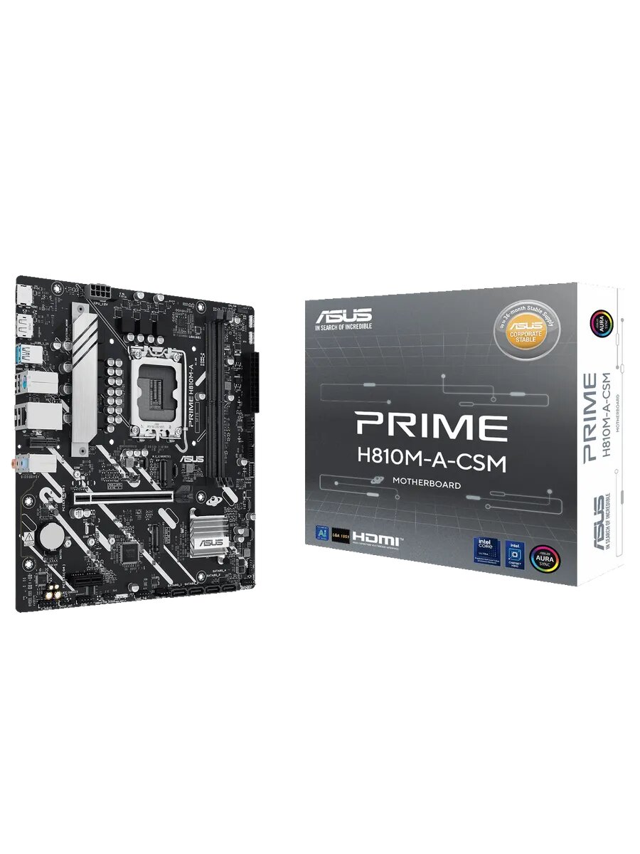 Asus PRIME H810M-A-CSM (90MB1KK0-M0EAYC) черный, форм-фактор: mATX