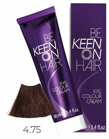 KEEN COLOUR CREAM/крем-краска для волос, 4.75 Махагон 100 мл/Mahagoni