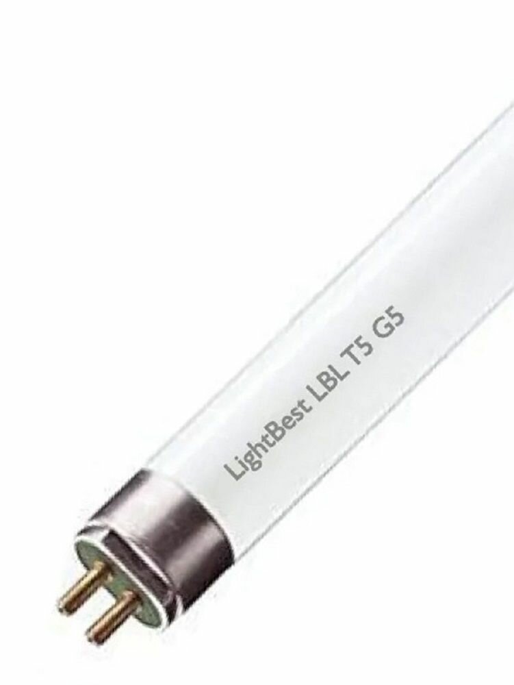 Длина 28,8 см! Люминесцентная линейная лампа T5 L8W 3000K G5 (аналог T5 L8W/830 PLUS ECO)