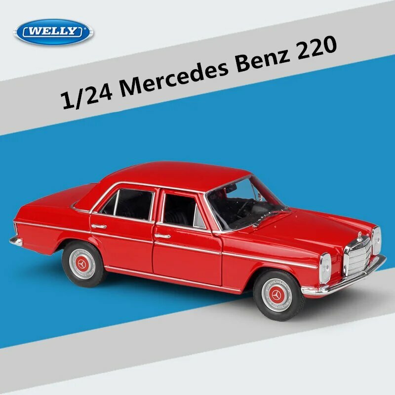 Welly 1:24 Mercedes-Benz 220, красный